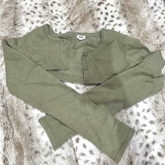 Garage | Sweaters | Garage Bolero Cardigan Seafoam Green | Poshmark